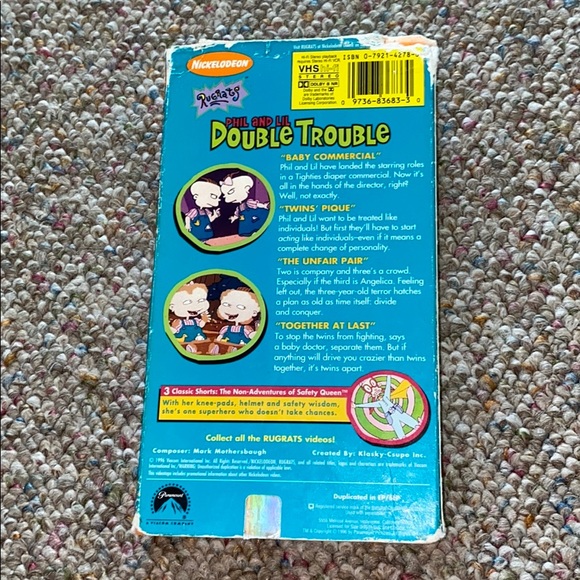 Rugrats Phil And Lil Double Trouble Vhs